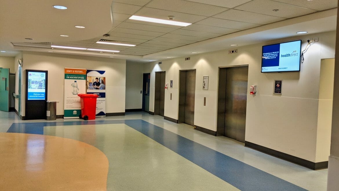 HOSPITAL NAVIGATION WITH DIGITAL WAYFINDING AND DIRECTORY BOARDS