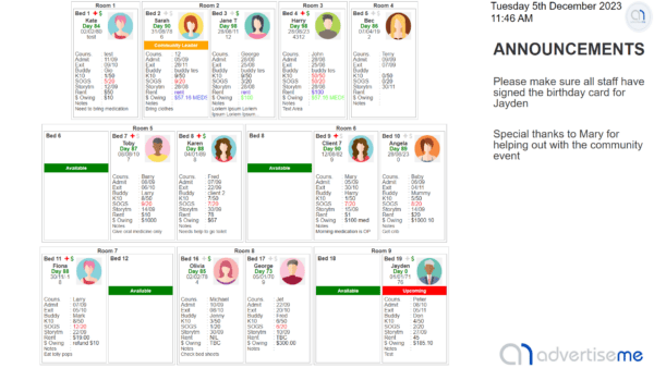 BED MANAGEMENT SYSTEM FOR HOSPITALS